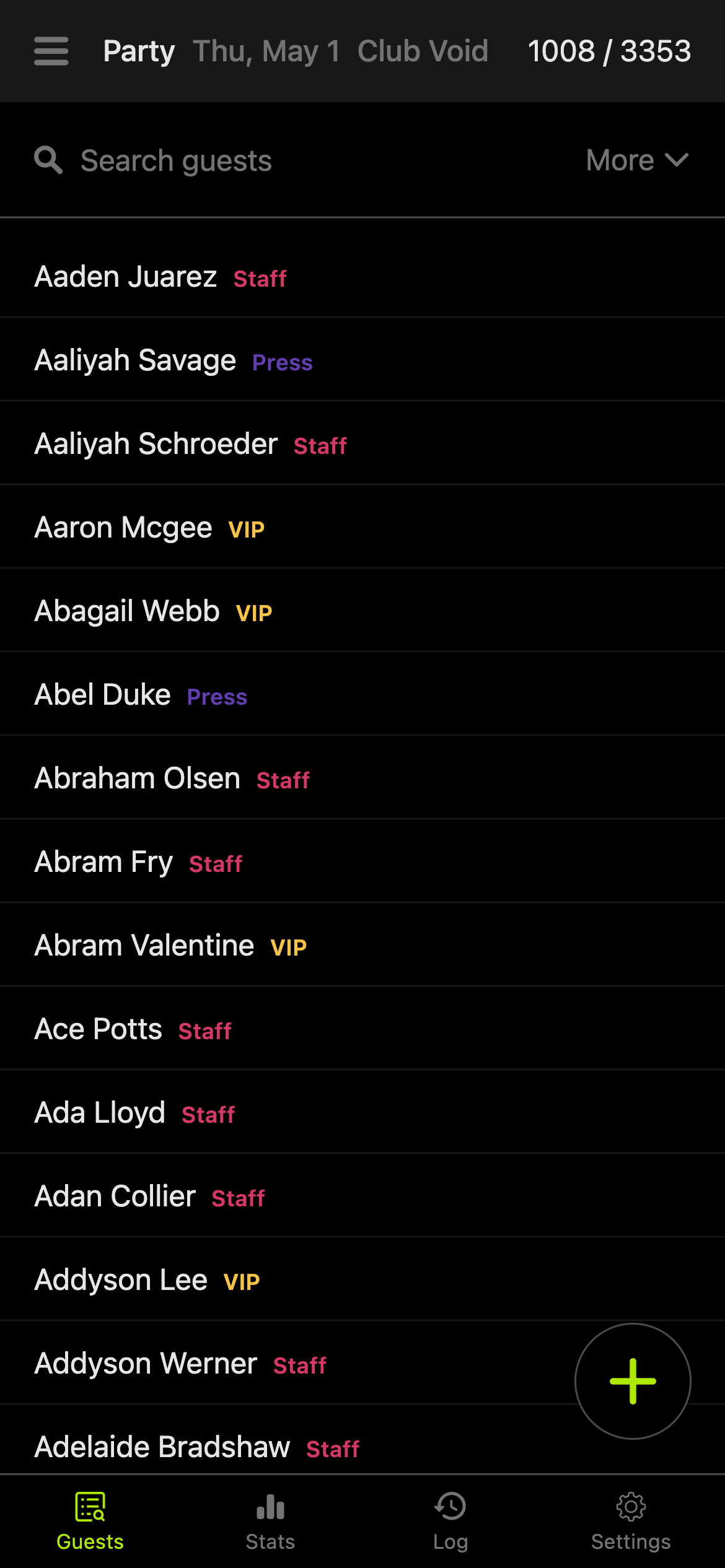 The guest list app for event organizers